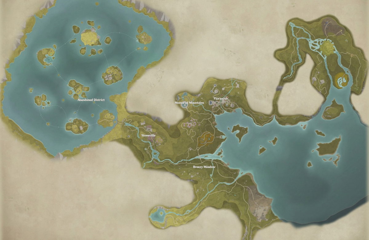 Mapa completo y secretos de Infinity Nikki