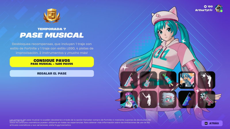 Fortnite Festival: cómo conseguir las skins de Hatsune Miku