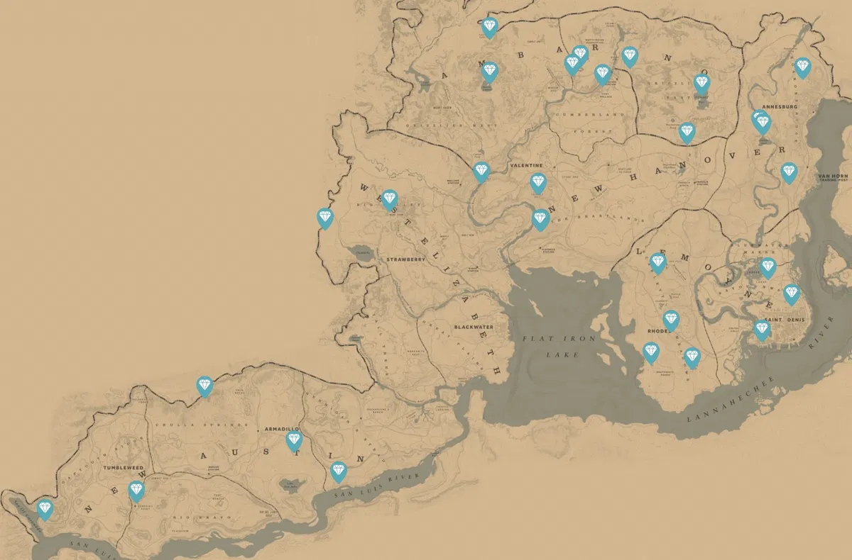 Todos los mapas del tesoro en Red Dead Redemption 2 y cómo encontrarlos