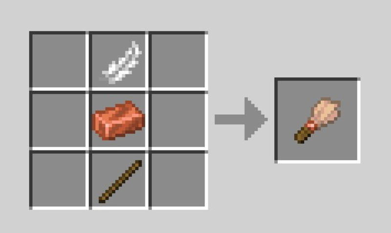 Cómo hacer un pincel en Minecraft y para qué usarlo